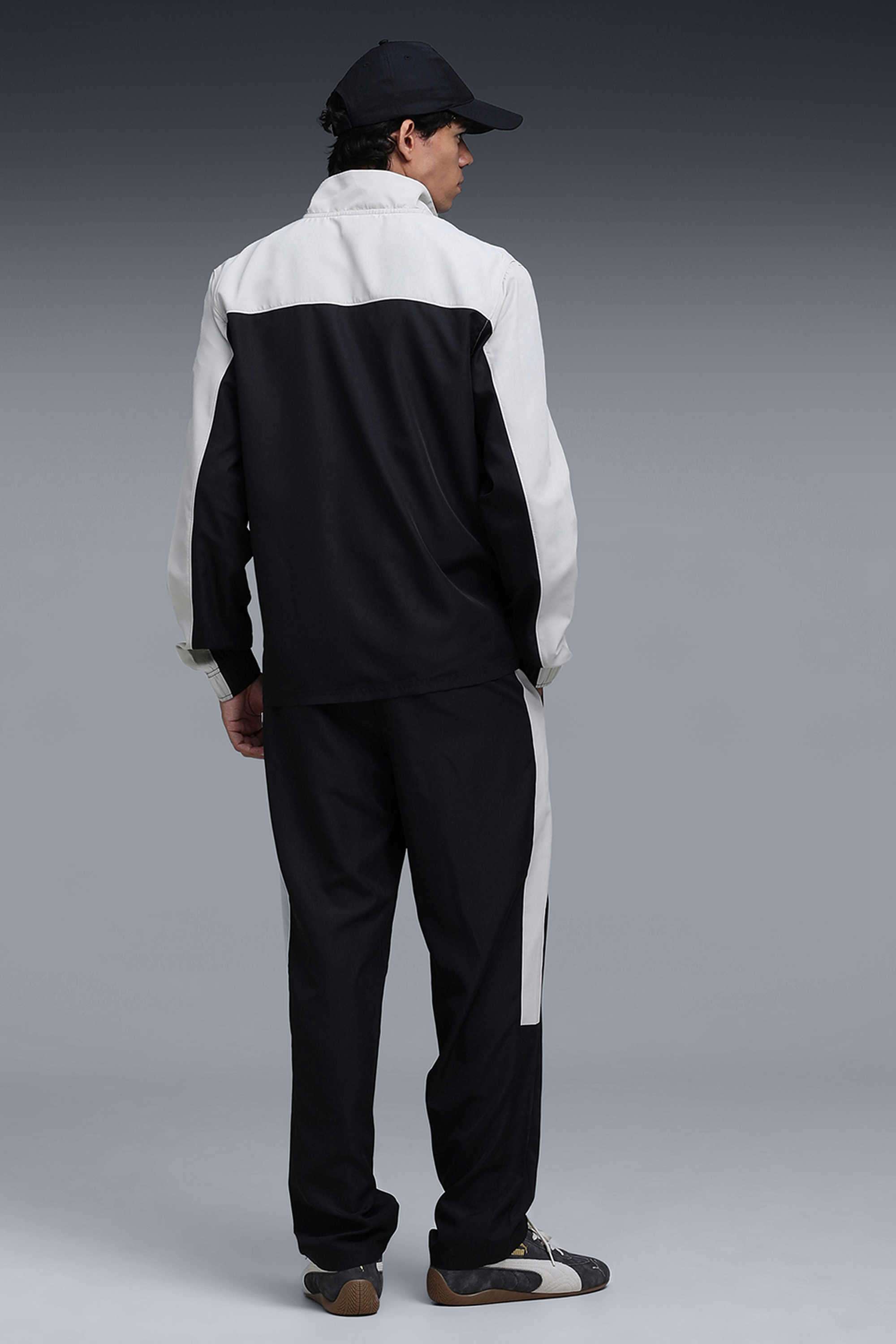Essentials-Men-s-Sweat-Wicking-Woven-Tracksuit | SHOPPERS STOP ...